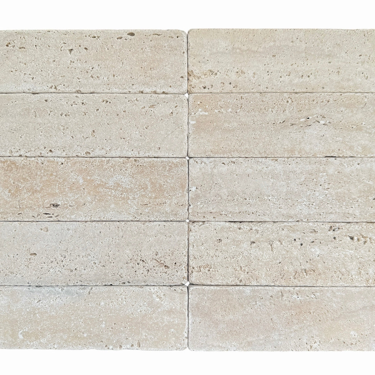 Rome Subway Natural Travertine Mosaic Tile Honed 200x65 – Homer Hub
